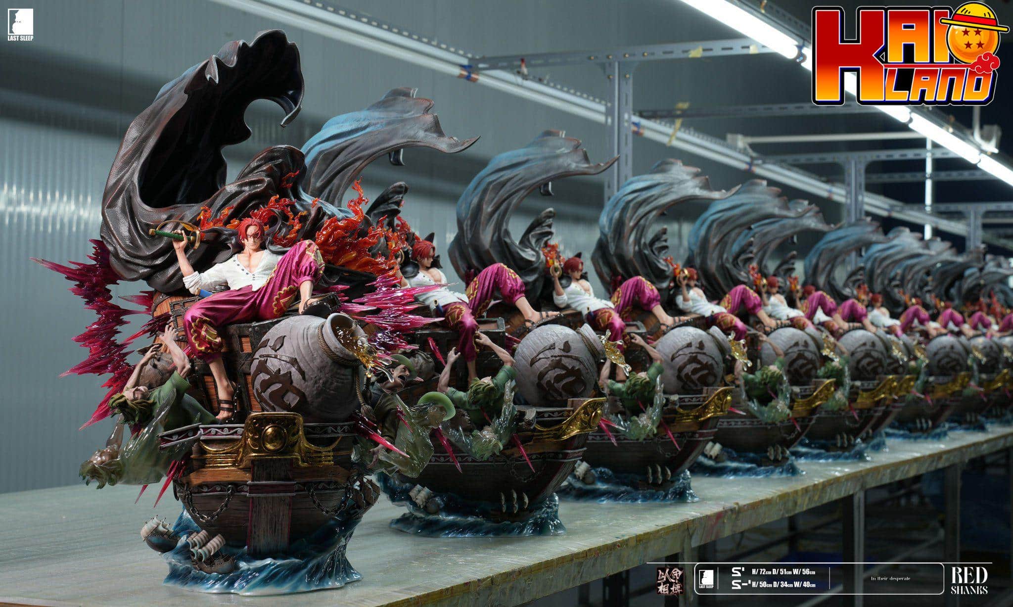 One Piece Last Sleep Shanks Red Hair Resin Statue - Kaioland