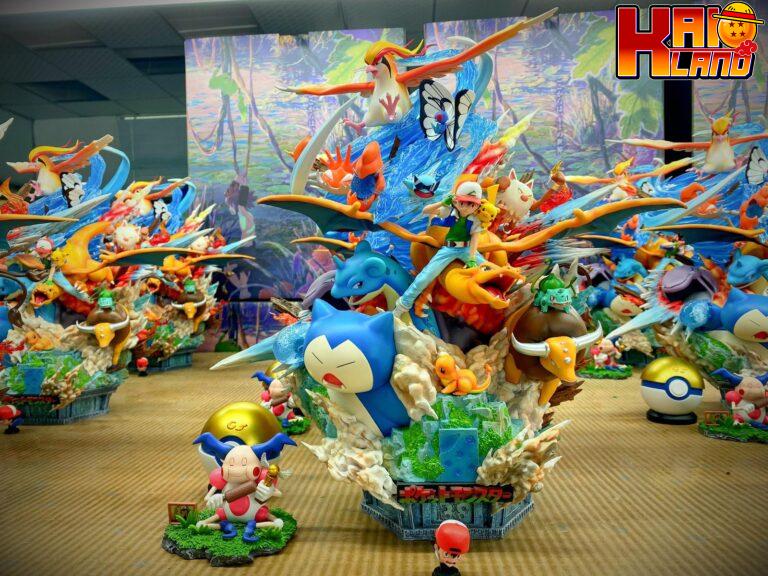 Pokemon AM Studio Ash Ketchum Team Resin Statue - Kaioland