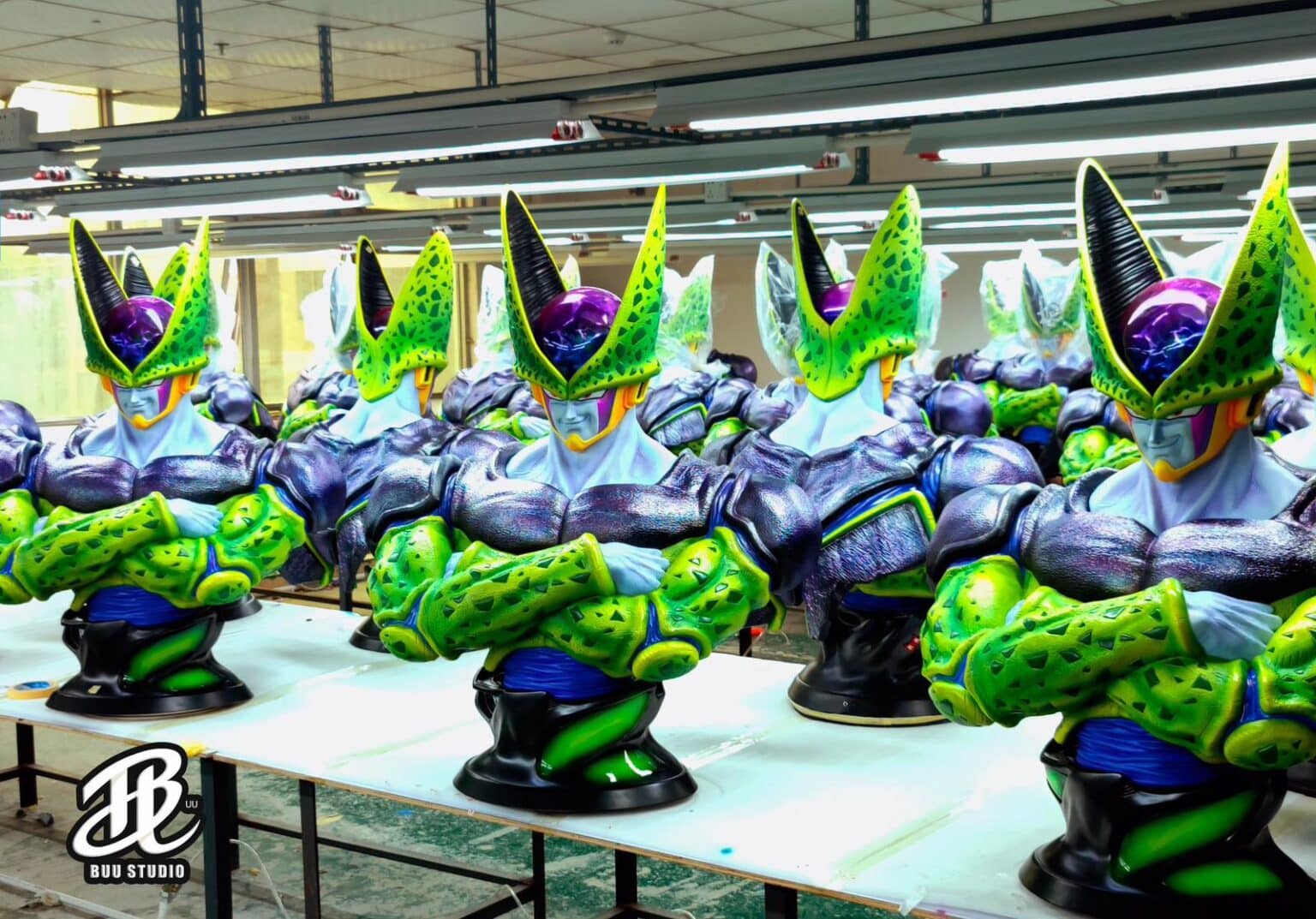 Dragon Ball Buu Studio Cell Bust Resin Statue - Kaioland