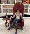 One Piece Brain Hole Studios Dracule Mihawk Sitting Resin Statue - Kaioland