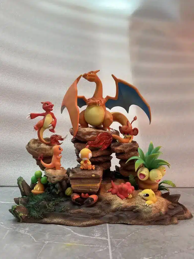 Pokemon PcHouse Studio Charizard Family Resin Statue - Kaioland