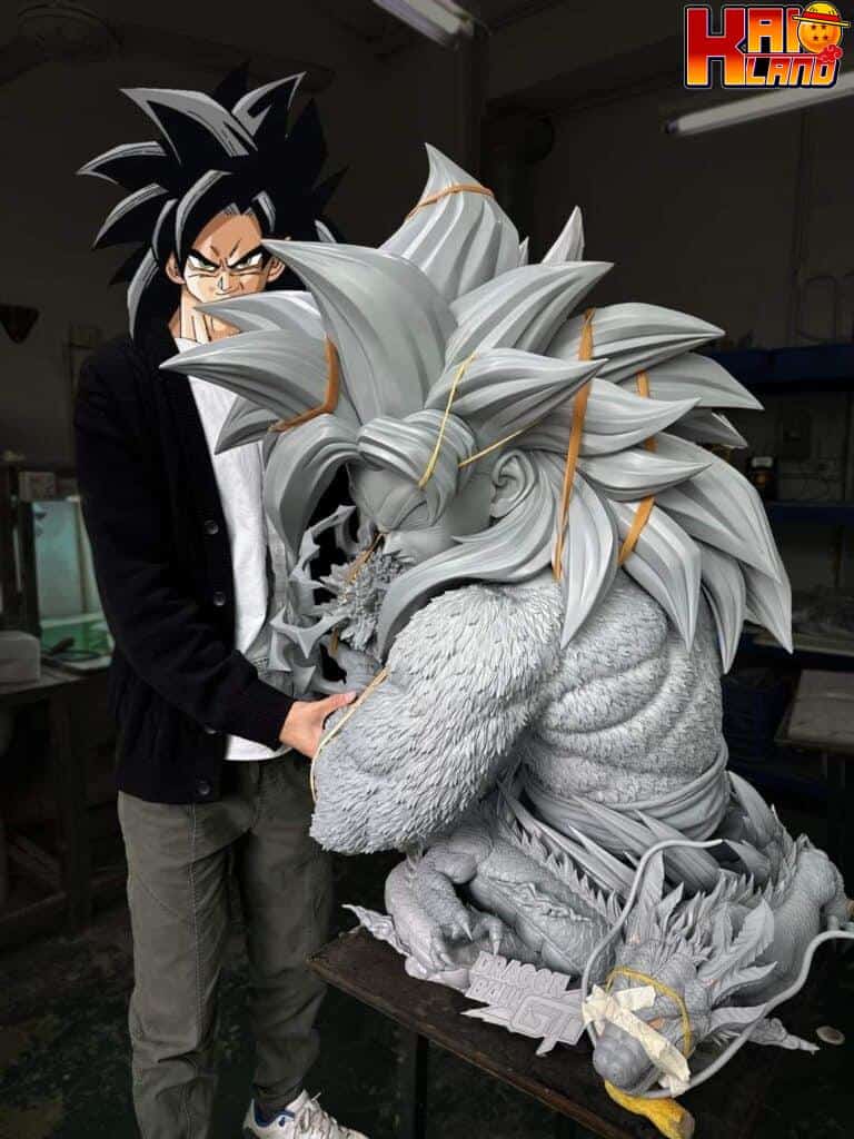 Dragon Ball KDC Goku Vegeta SSJ4 Bust Resin Statue - Kaioland