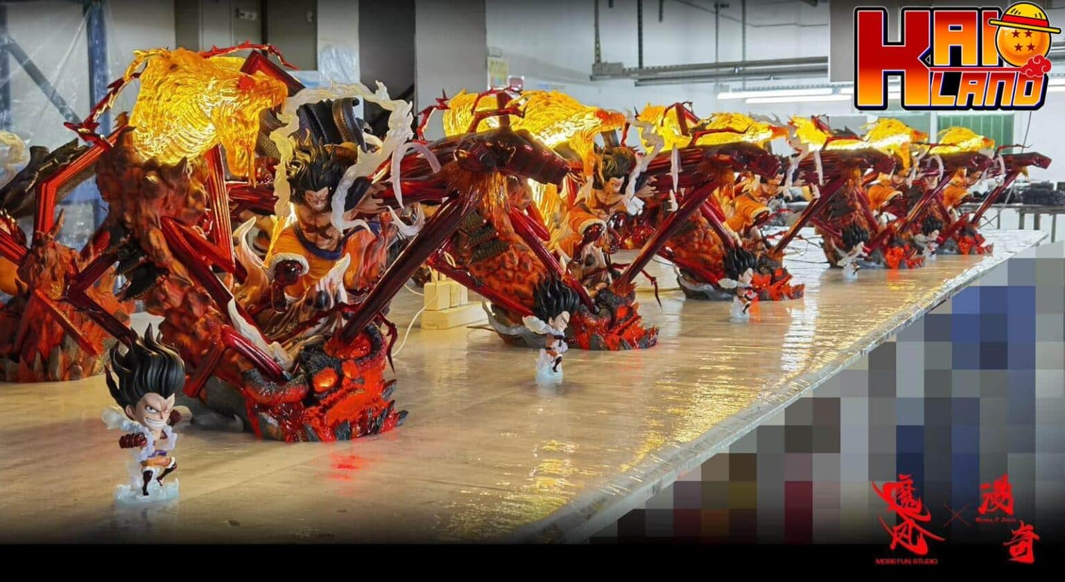 One Piece MoreFun X Monkey D Studio Snake Man Luffy Resin Statue - Kaioland