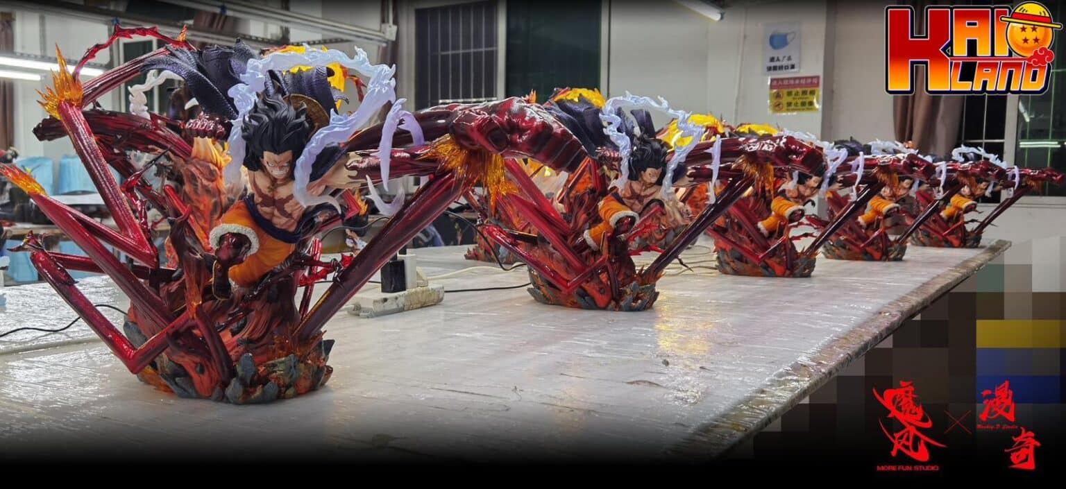 One Piece MoreFun X Monkey D Studio Snake Man Luffy Resin Statue - Kaioland