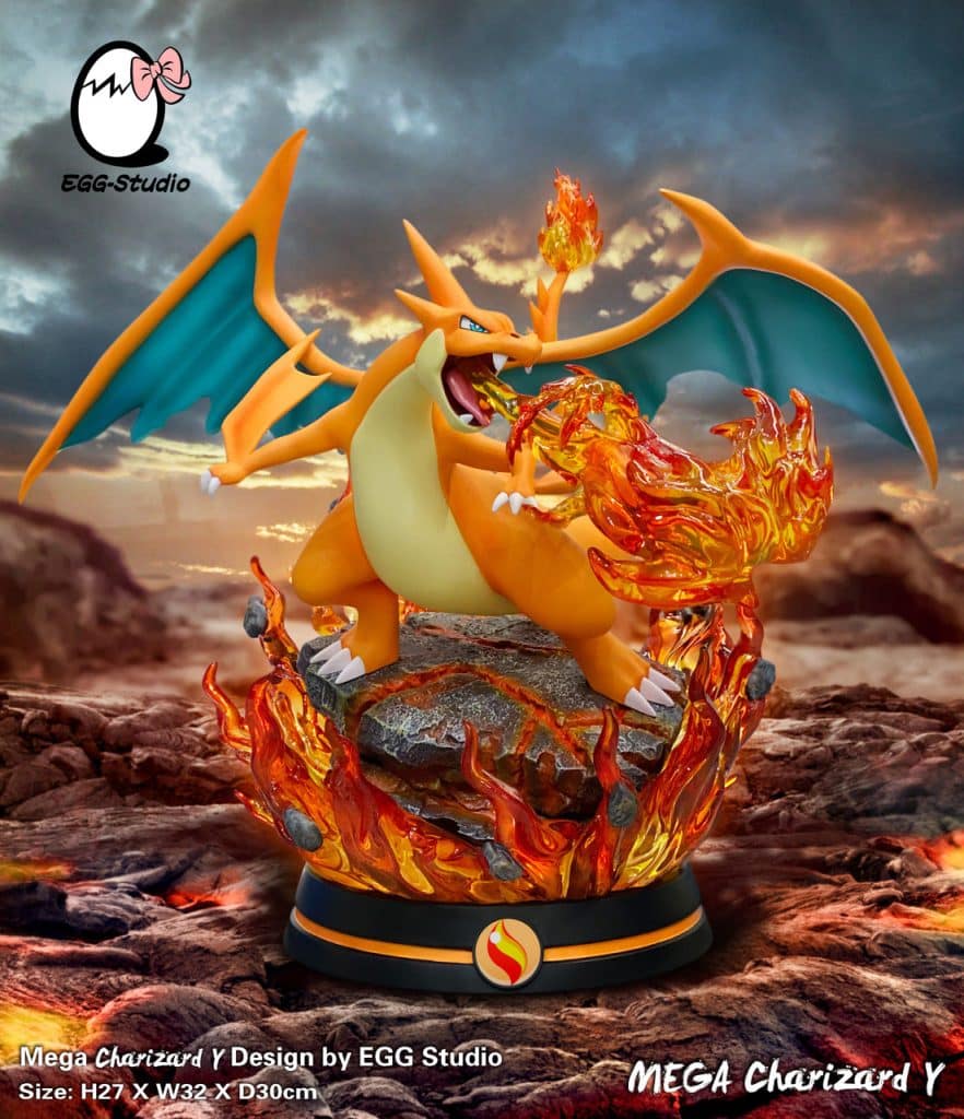 Pokemon EGG Studio MEGA Charizard And Resin Statue - Kaioland