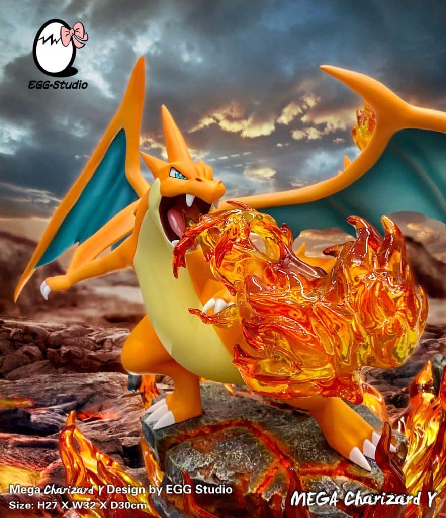 Pokemon EGG Studio MEGA Charizard And Resin Statue - Kaioland