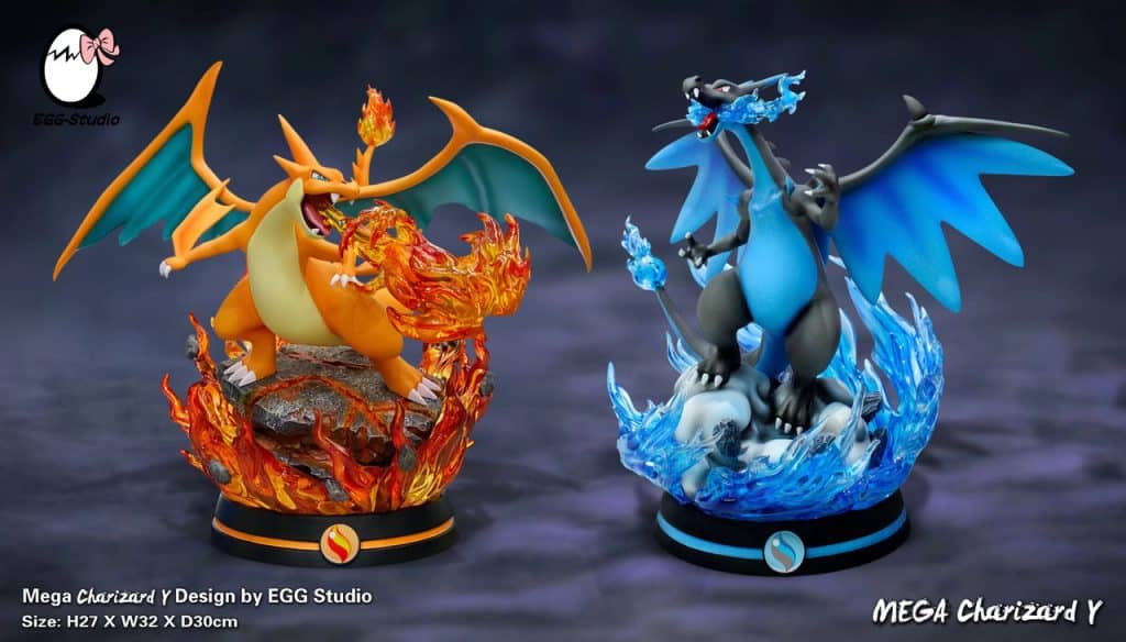 Pokemon EGG Studio MEGA Charizard And Resin Statue - Kaioland