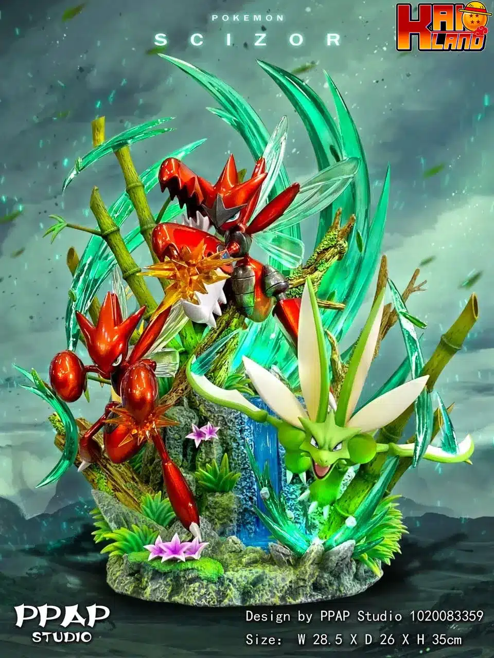 Pokemon PPAP Scizor Diorama Resin Statue - Kaioland