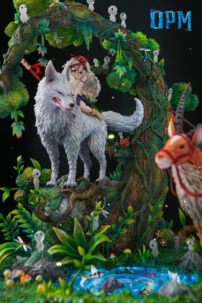Princess Mononoke OPM Studio Ashitaka X San Resin Statue - Kaioland