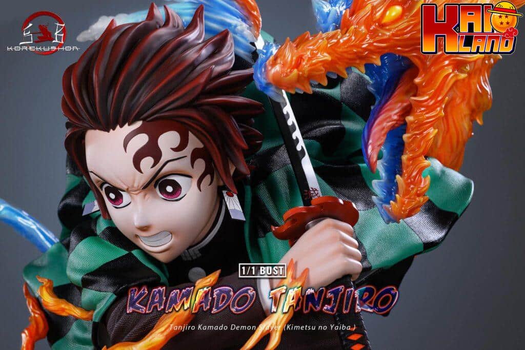 Kimetsu No Yaiba KoreKushon Studio Bust Tanjiro Kamado Resin Statue ...