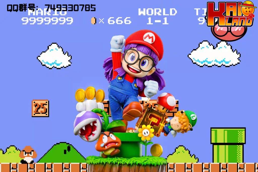 Superidol Dragon Ball Arale Mario Bros Resin Statue - Kaioland