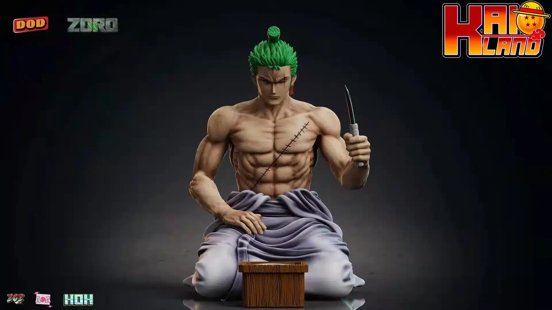 One Piece DOD Studio Zoro Sitting Resin Statue - Kaioland
