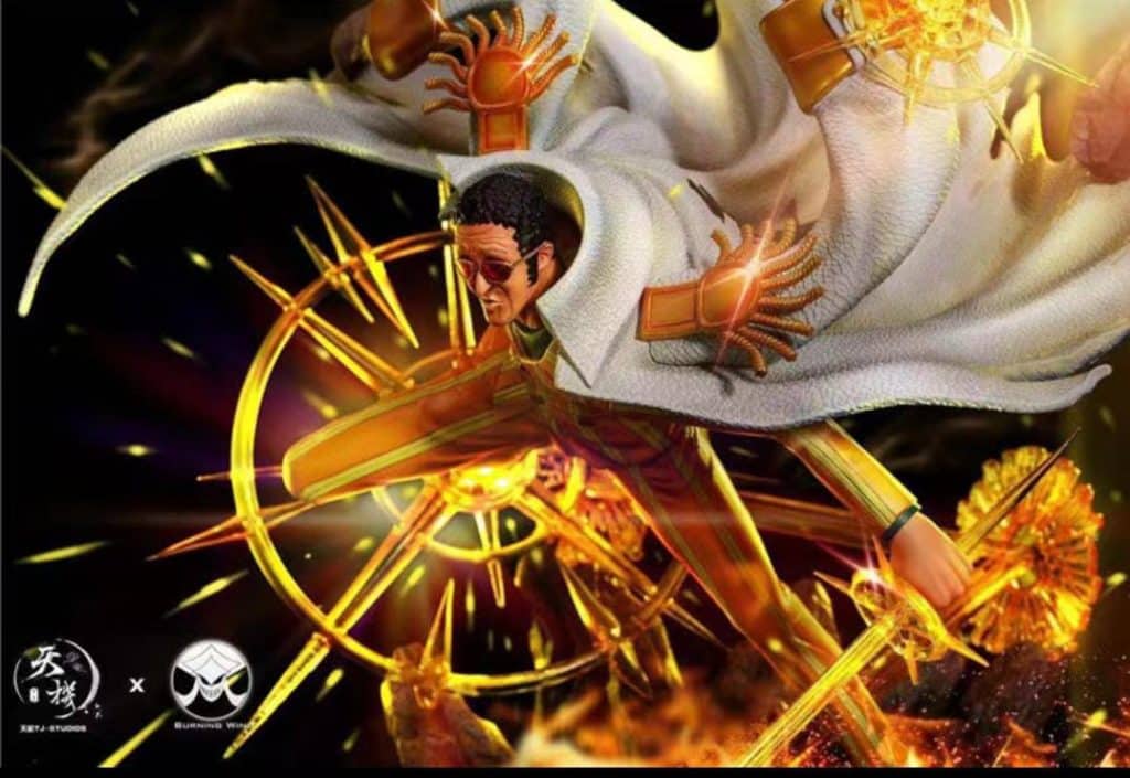 One Piece Kizaru Burning Wind Resin Statue - Kaioland