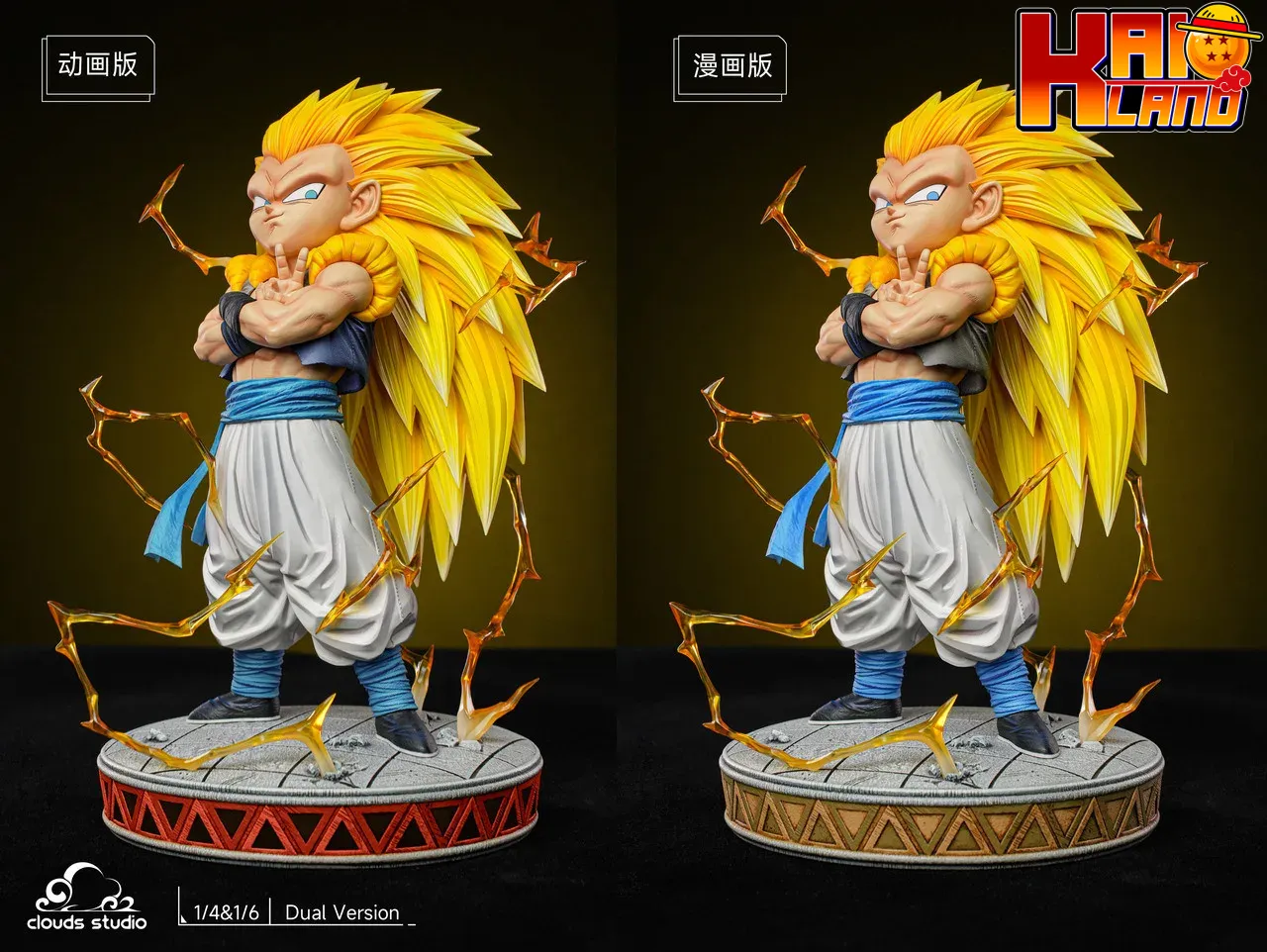 Dragon Ball Clouds Studio SSJ3 Gotenks Resin Statue - Kaioland