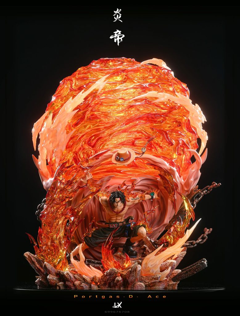 One Piece LX Studio Ace FireBall Resin Statue - Kaioland
