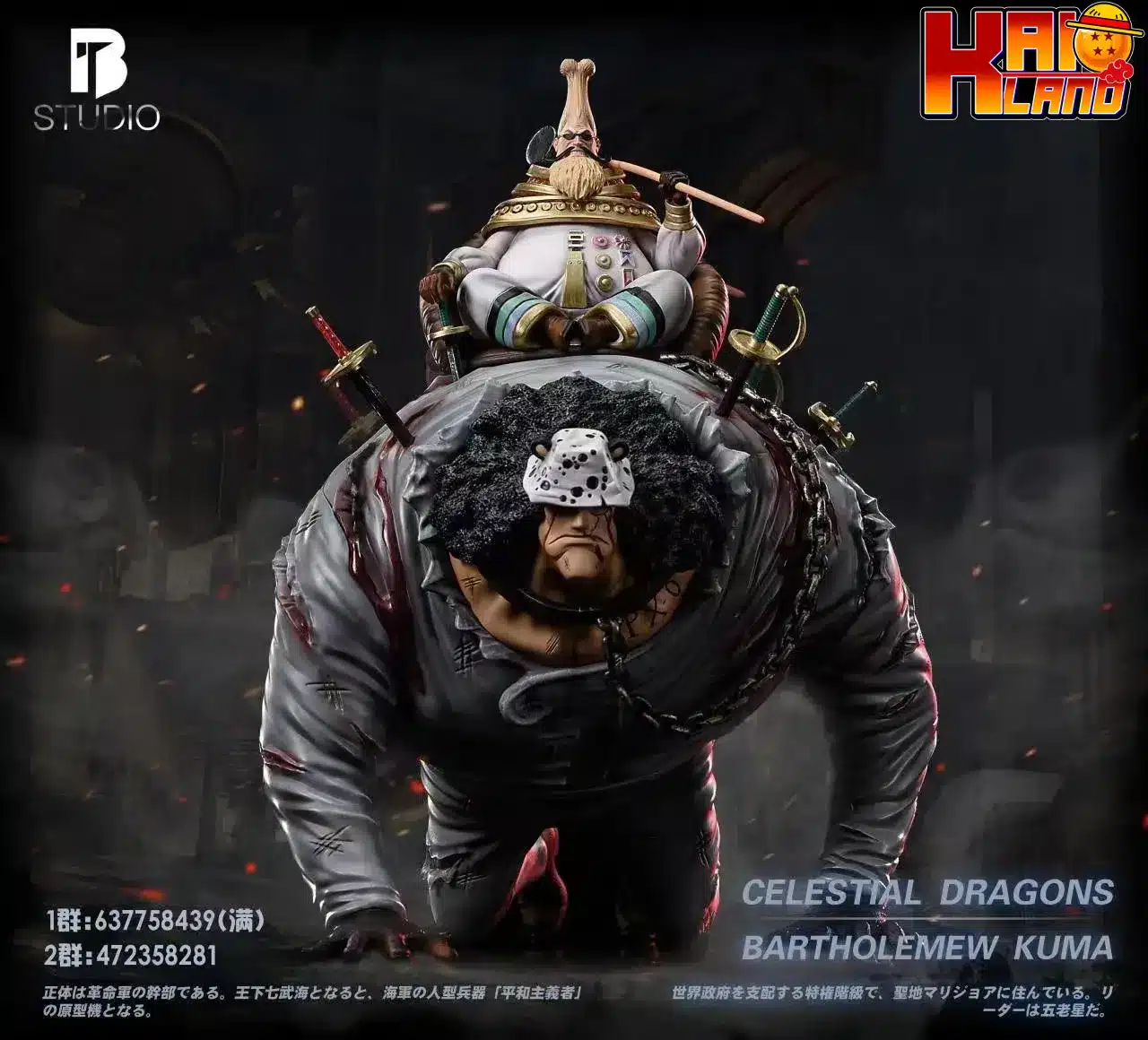 One Piece BT Studio Bartholomew Kuma Resin Statue - Kaioland