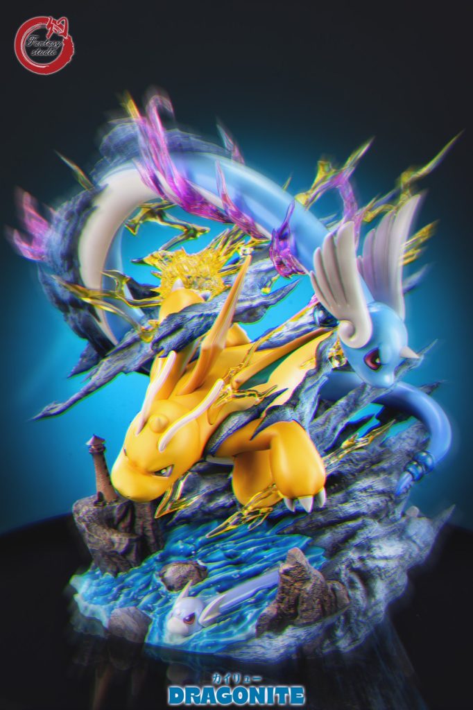 Pokemon Fantasy Studio Dragonite Family Resin Statue - Kaioland