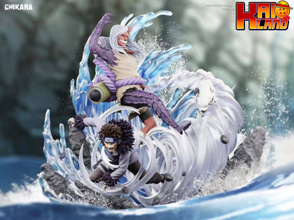 Naruto Chikara Studio Kiba Vs Sakon And Ukon Resin Statue - Kaioland