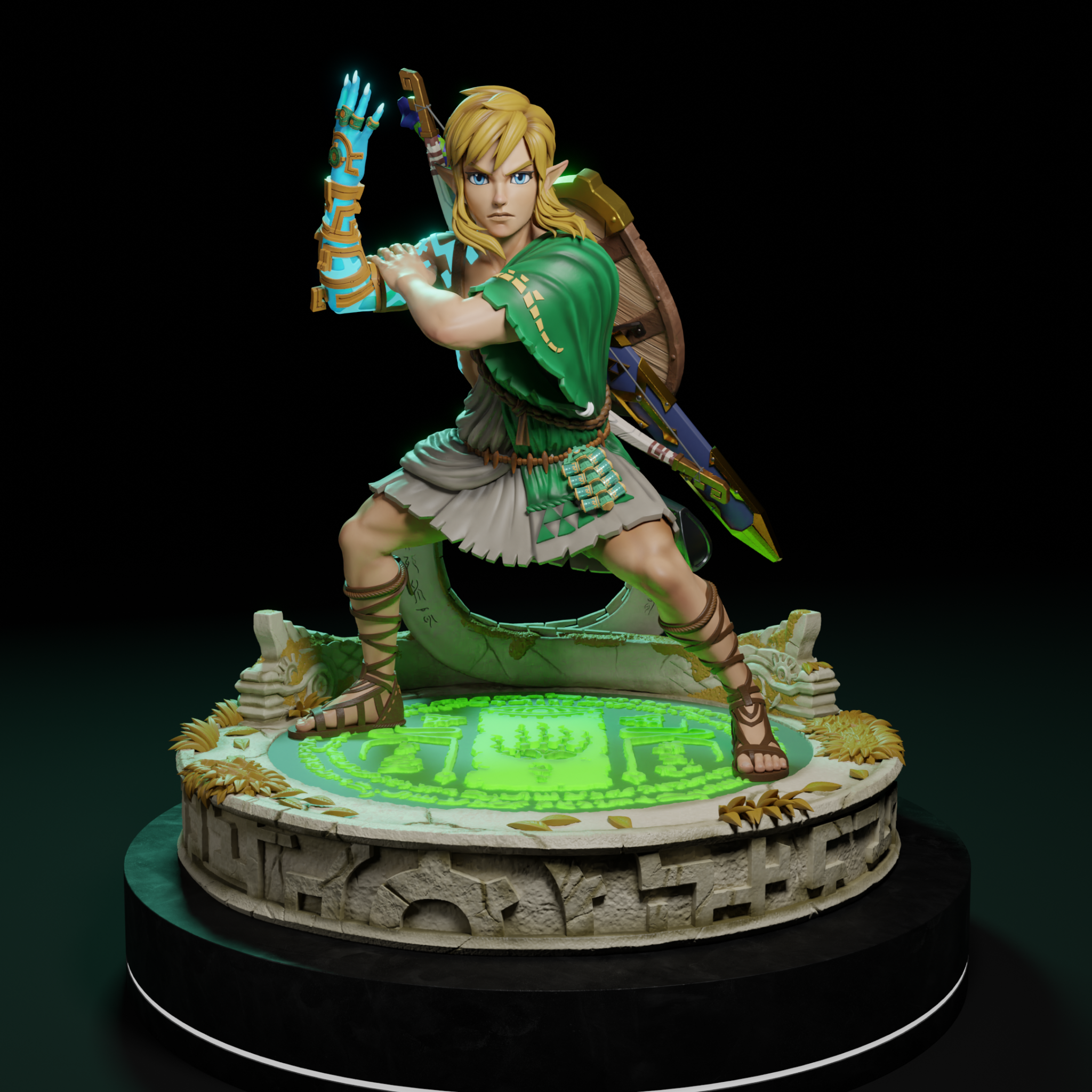 The Legend Of Zelda Kintsukuroi Creations Link Totk Resin Statue - Kaioland
