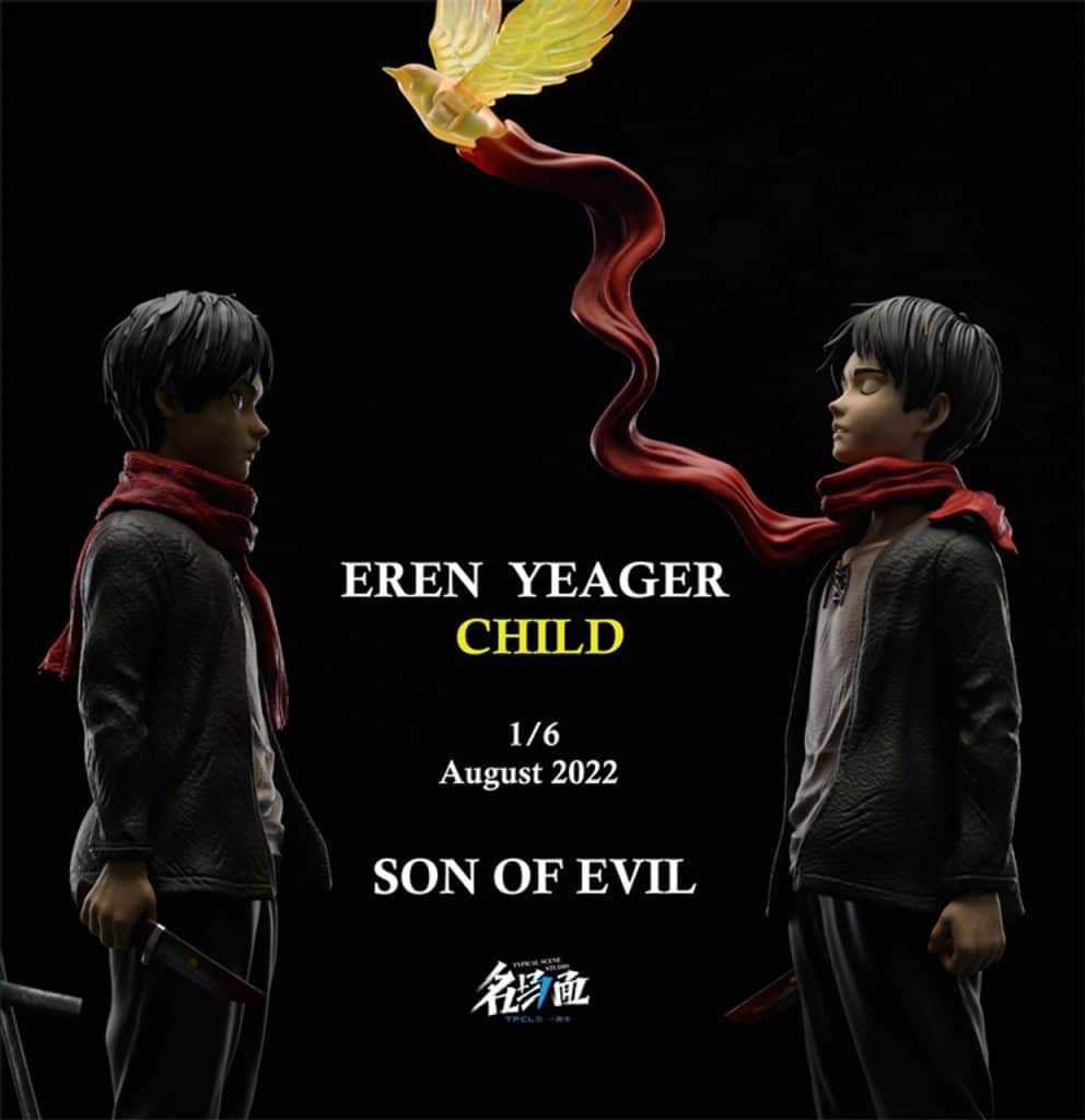 Attack On Titan Typical Scene Studio Kid Eren Resin Statue - Kaioland