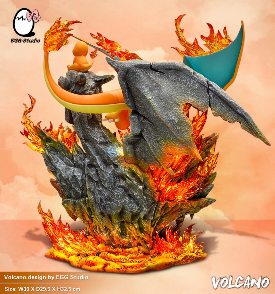 Pokemon EGG Studio Volcano Resin Statue - Kaioland