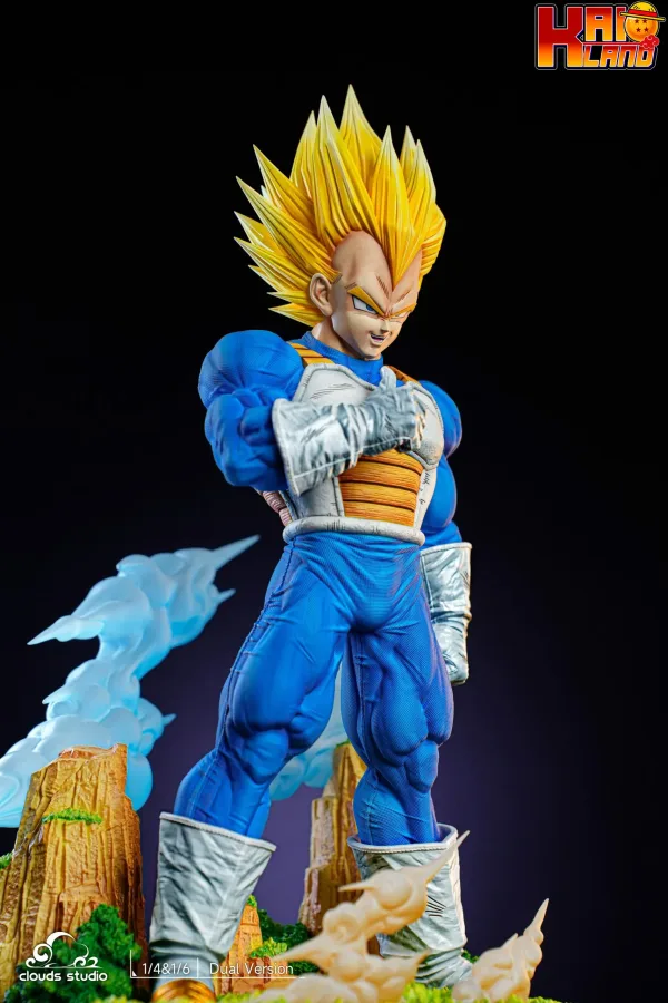Dragon Ball Clouds Studio Vegeta SSJ Resin Statue - Kaioland
