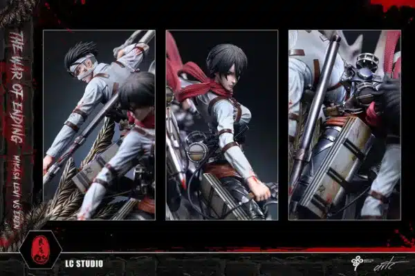 Attack On Titan LC Studio Mikasa X Levi Vs The Founding Titan Resin Statue - Kaioland