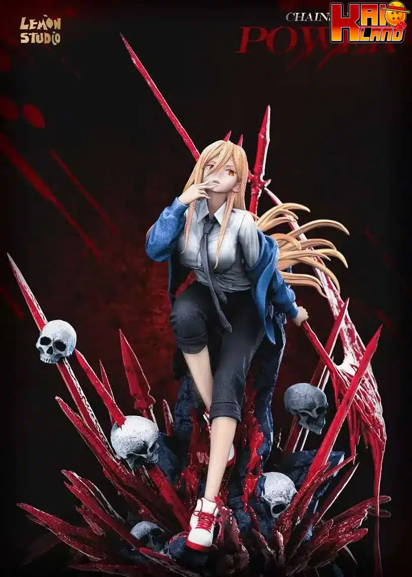 Statua in resina di Chainsaw Man Lemon Studio Power - Kaioland