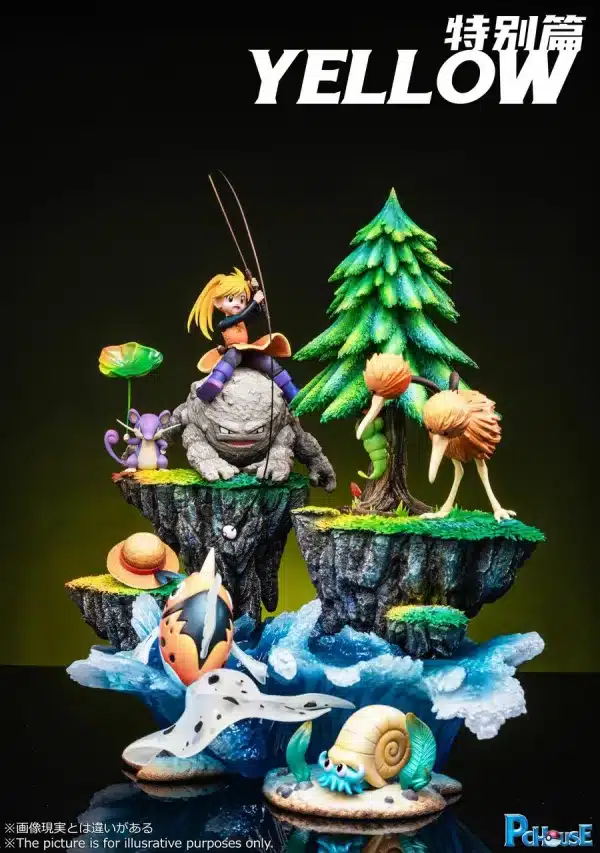 Pokemon Pc House Studio Yellow Resin Statue - Kaioland