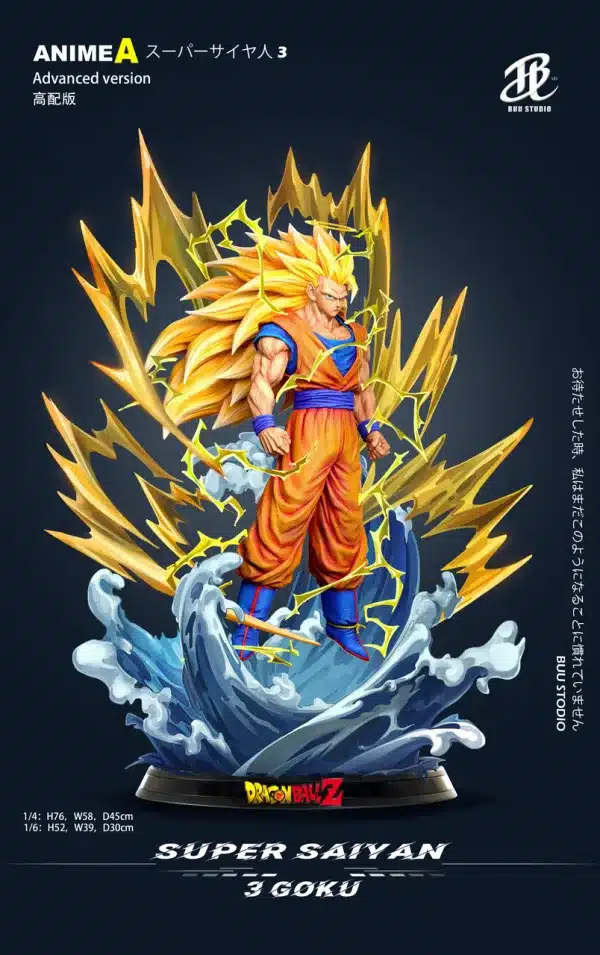 Dragon Ball BUU Studio SS3 Goku Resin Statue - Kaioland