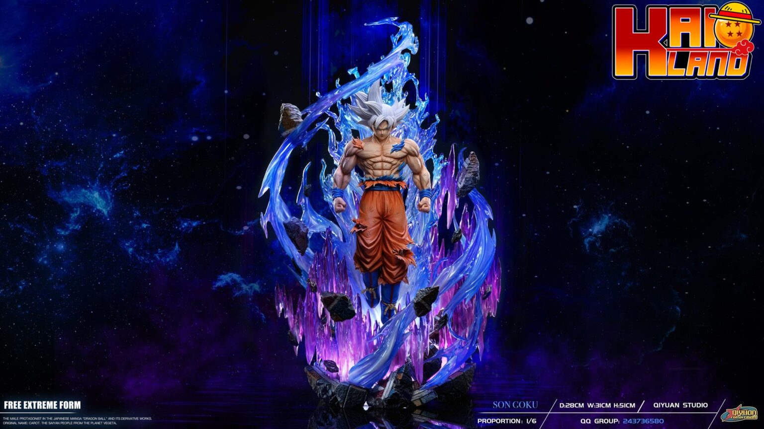 Dragon Ball QiYuan Studio UI Goku Resin Statue - Kaioland