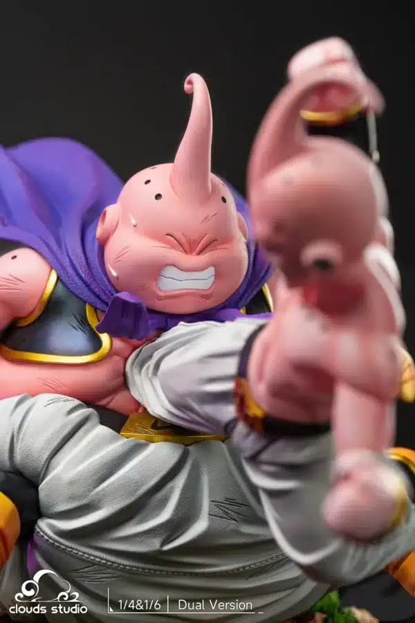 Dragon Ball Clouds Studio Fat Buu Vs Kid Buu Battle Resin Statue - Kaioland