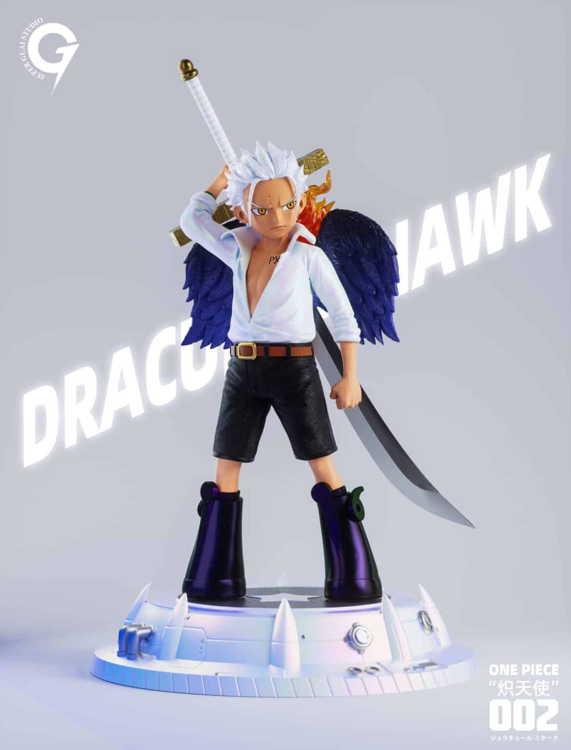 One Piece Super Guai Studio Seraphim Dracule Mihawk Resin Statue - Kaioland