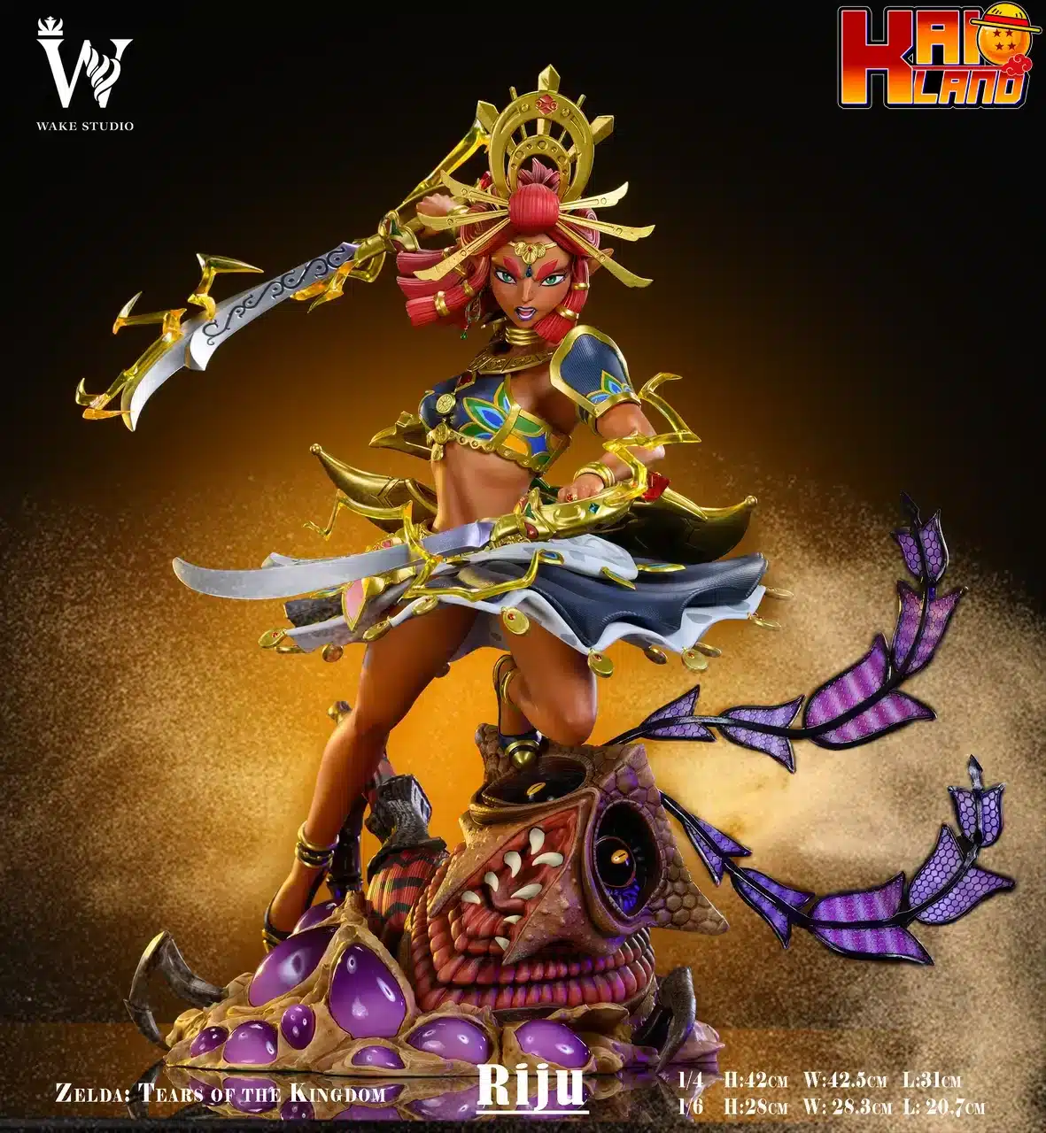 The Legend Of Zelda Wake Studio Riju Resin Statue - Kaioland