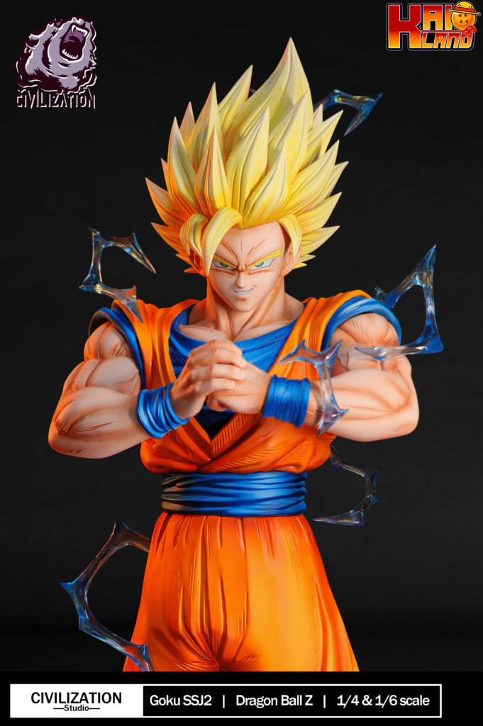 Dragon Ball Civilization Studio Super Saiyan SS2 Resin Statue - Kaioland