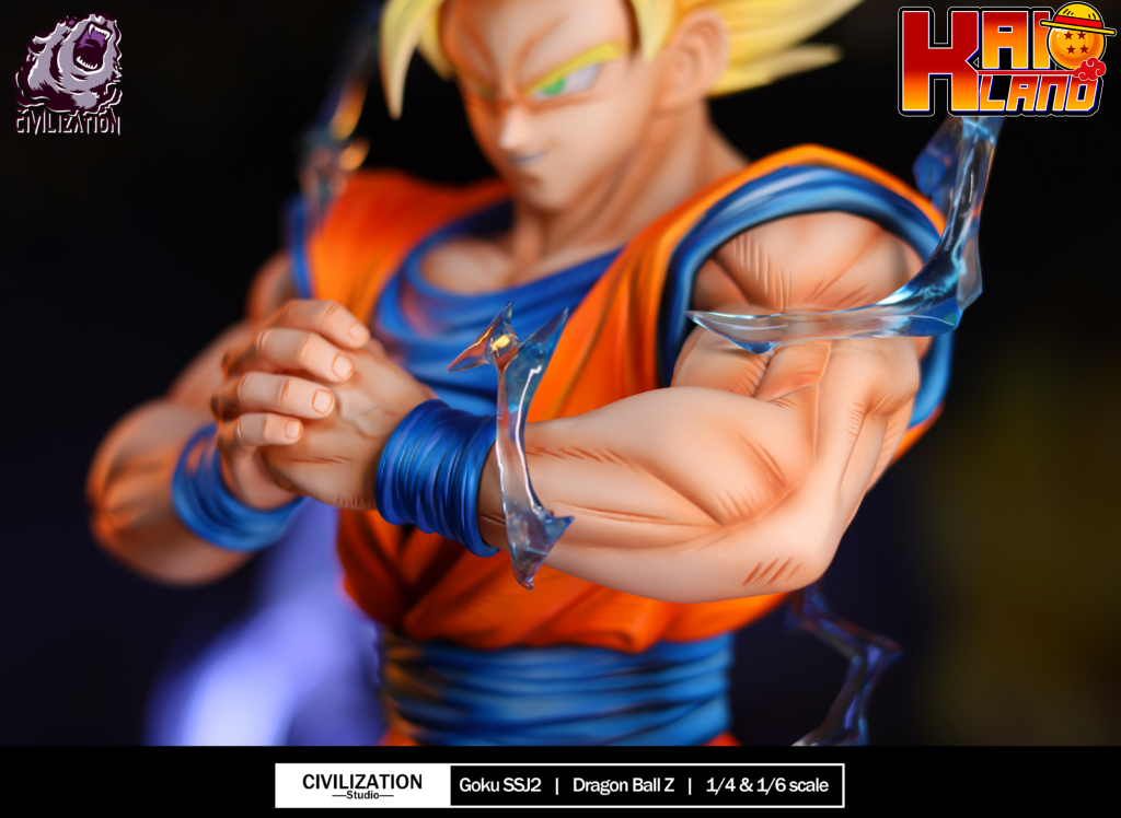 Dragon Ball Civilization Studio Super Saiyan SS2 Resin Statue - Kaioland