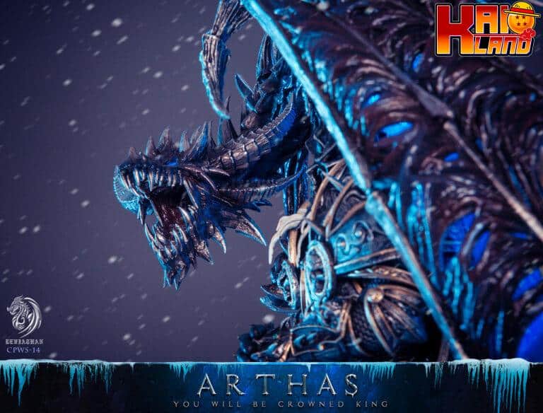 Warcraft Lich King Leviathan Studio Arthas Menethil Resin Statue - Kaioland