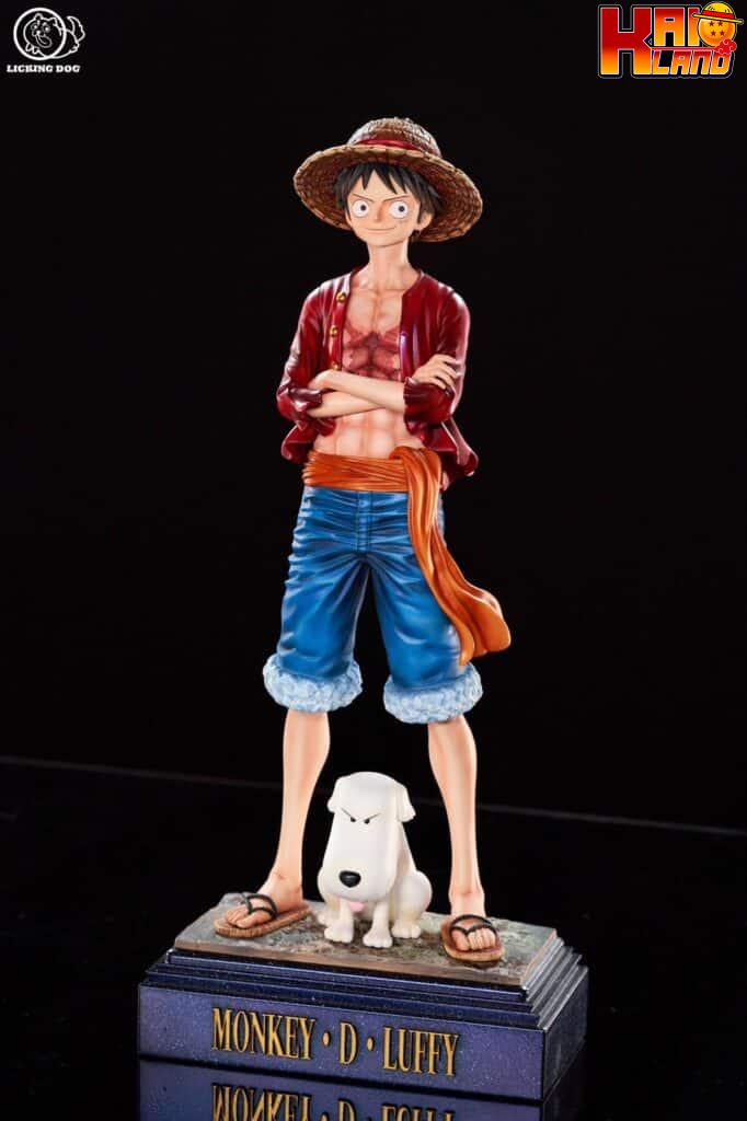 One Piece Licking Dog Studio Luffy X Shushu Resin Statue - Kaioland