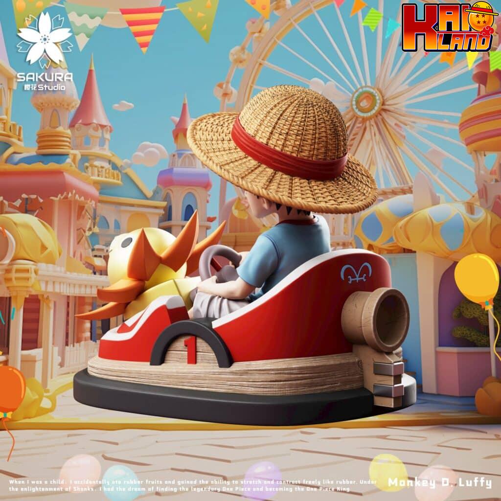 One Piece Sakura Studio Bumper Car Luffy Resin Statue - Kaioland