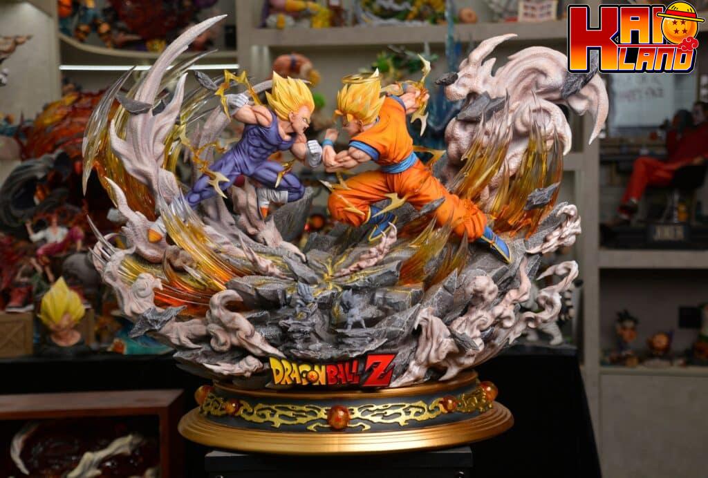 Dragon Ball WL Studio Son Goku Vs Majin Vegeta Resin Statue - Kaioland