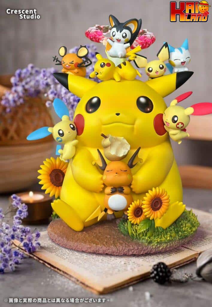 Pokémon Crescent Studio Gigantamax Pikachu Resin Statue - Kaioland