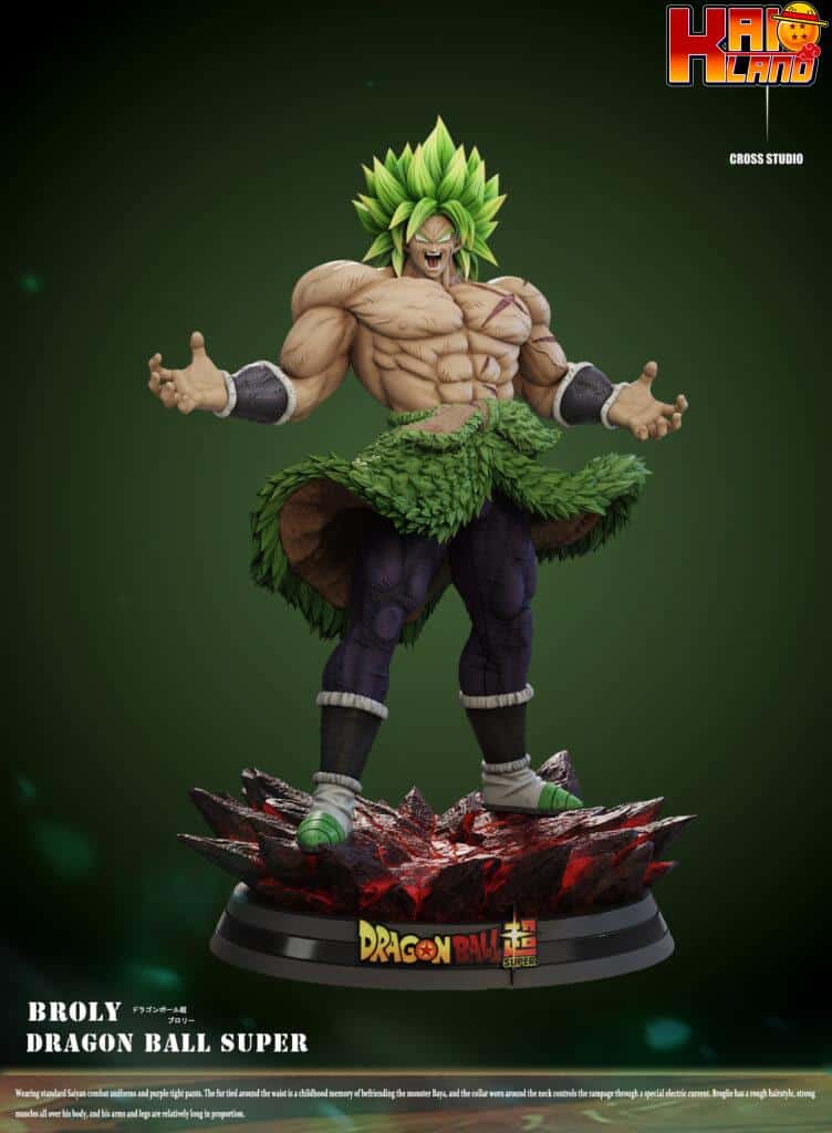 Dragon Ball Cross Studio Broly Full Power Resin Statue - Kaioland