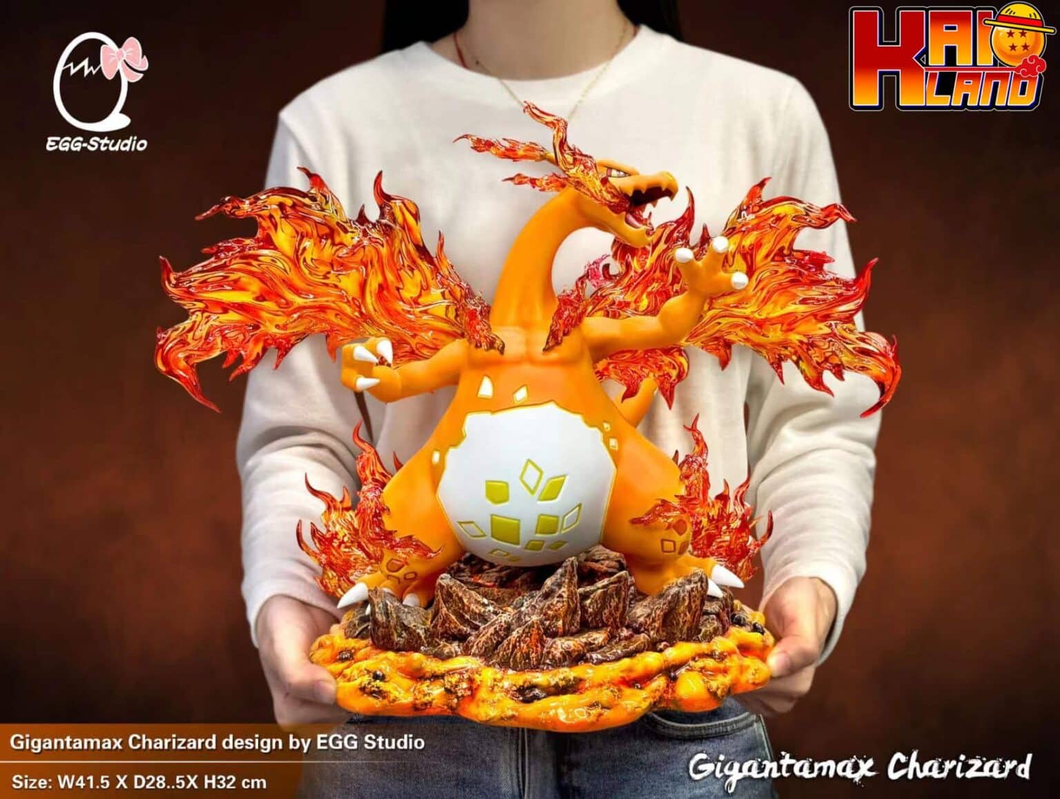 Pokemon Egg Studio Gigantamax Charizard Resin Statue - Kaioland