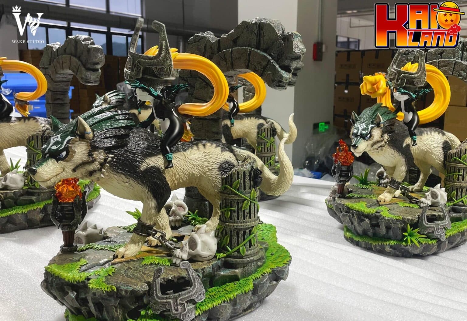 The Legend Of Zelda Wake Studio Wolf Link X Midna Resin Statue - Kaioland