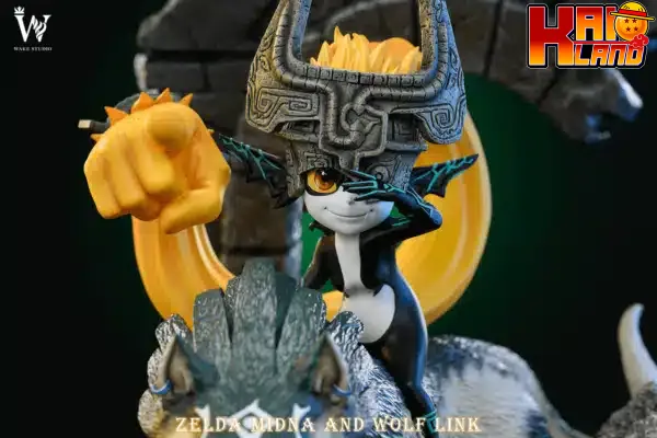 The Legend Of Zelda Wake Studio Wolf Link X Midna Resin Statue - Kaioland