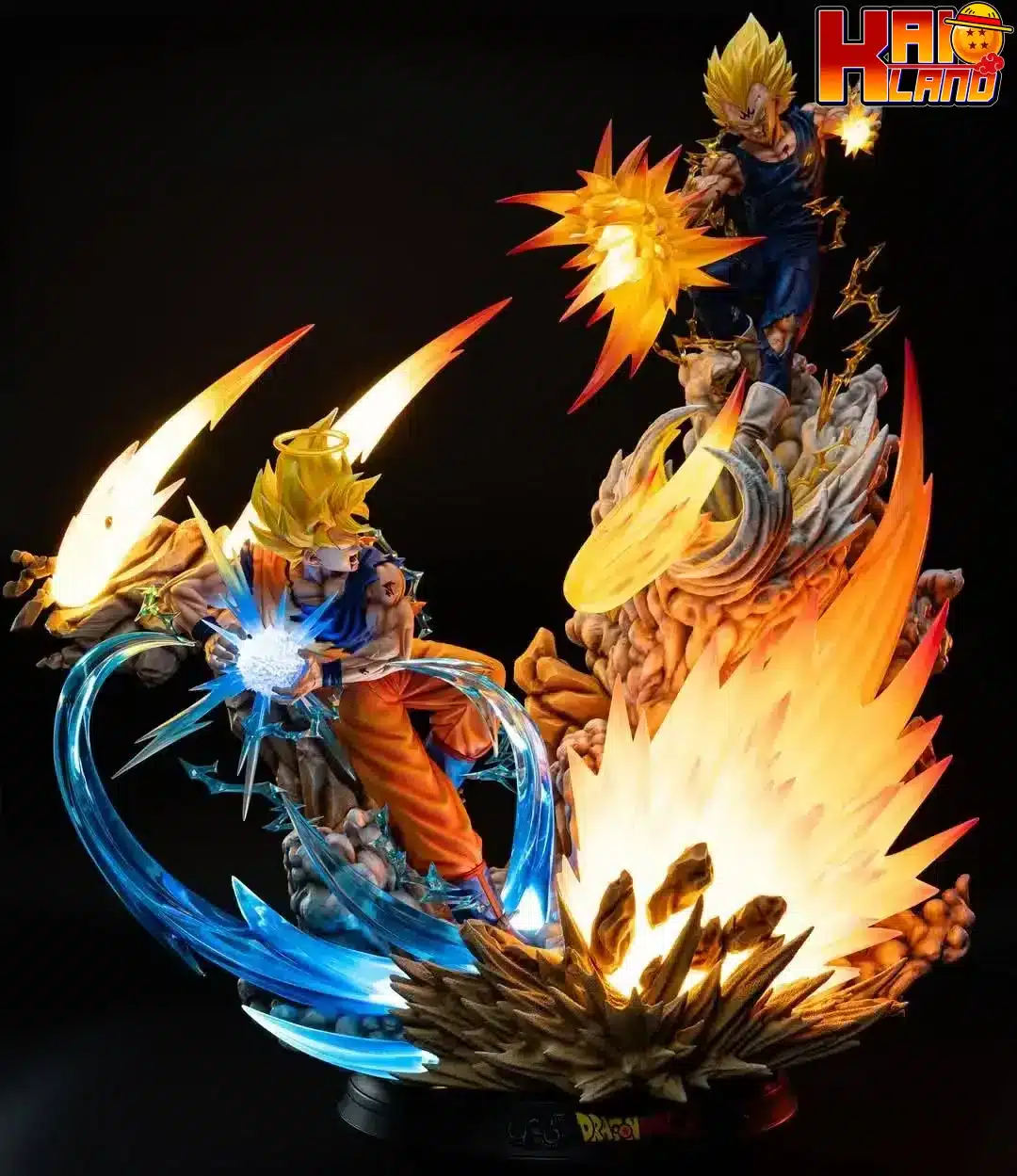 Dragon Ball KD Collectibles SS2 Goku VS SS2 Majin Vegeta Harzstatue ...