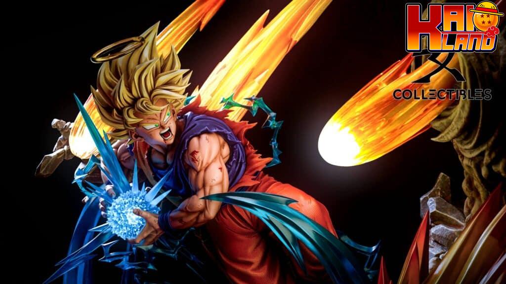 Dragon Ball KD Collectibles SS2 Goku VS SS2 Majin Vegeta Statue en ...