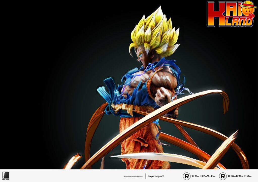 Dragon Ball Last Sleep Studio Goku Super Saiyan 2 Resin Statue - Kaioland