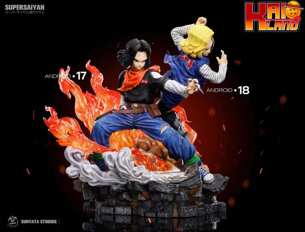 Dragon Ball Sunyata Studio Android 17 C17 X Android 18 C18 Resin Statue ...