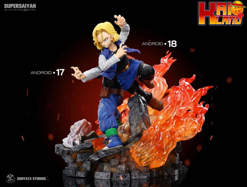 Dragon Ball Sunyata Studio Android 17 C17 X Android 18 C18 Resin Statue ...